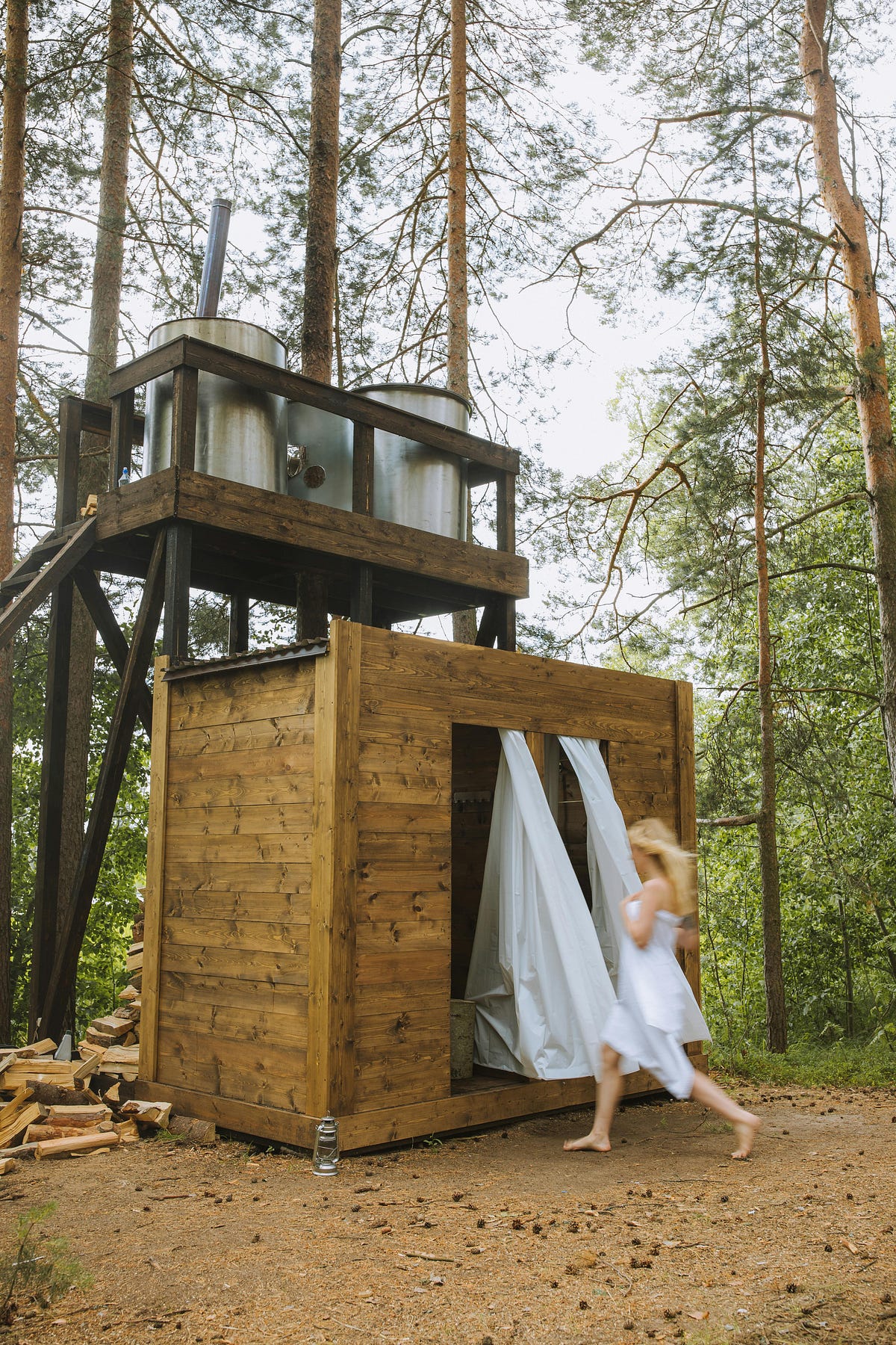 How to Make an Outdoor Shower for Camping | by Jennifer Thomas | Medium