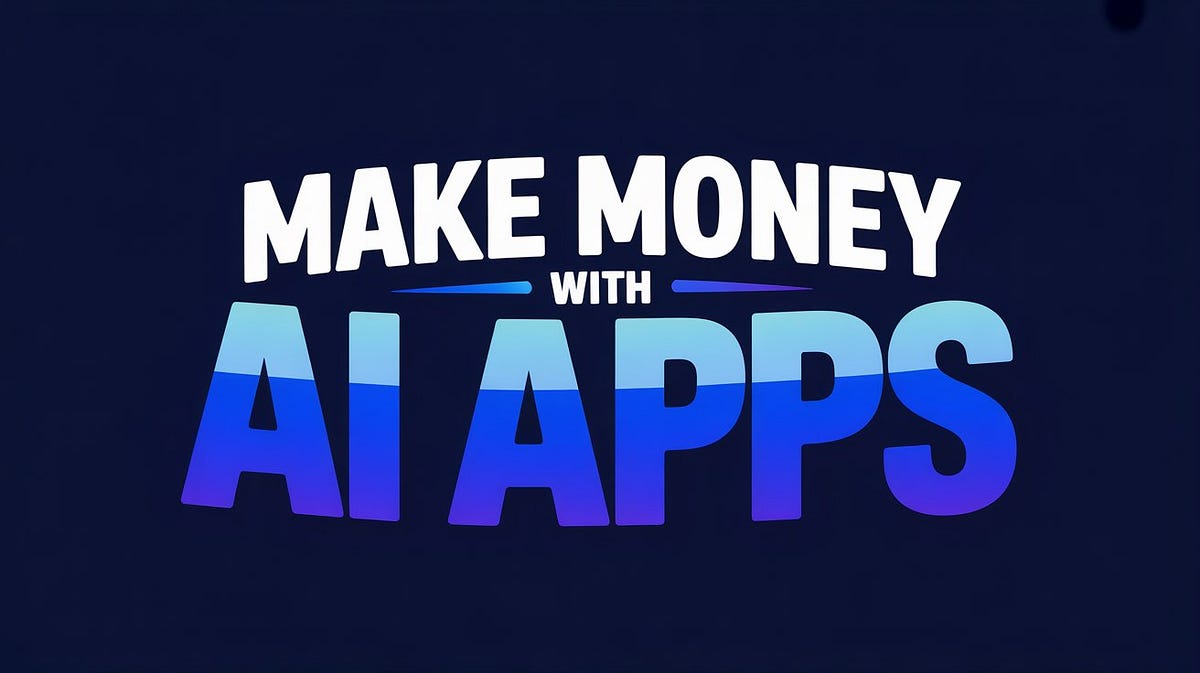 The Easiest Way ANYONE Can Make Money with AI Apps | by Tamal Kr ...