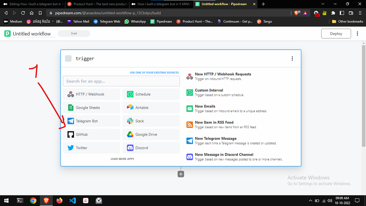 How i built a telegram bot in 5 MINUTES with this NO-CODE tool. | by ...