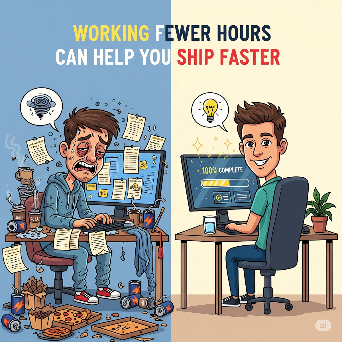 Working Fewer Hours Can Help You Ship Faster | by Alpha Design | Aug ...