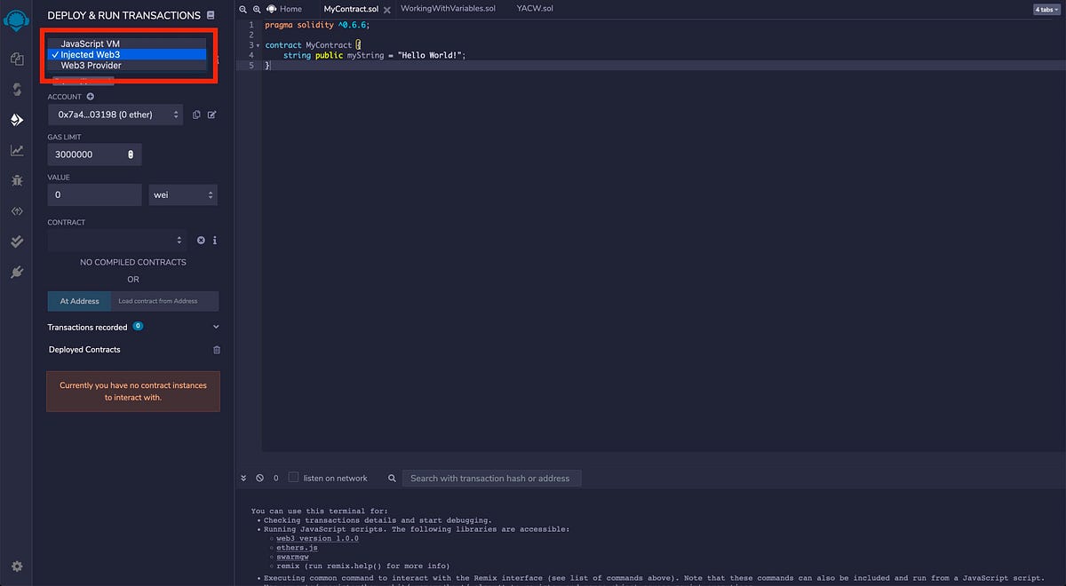 Getting started with solidity. Development environment setup | by Siddhant Gupta | Medium