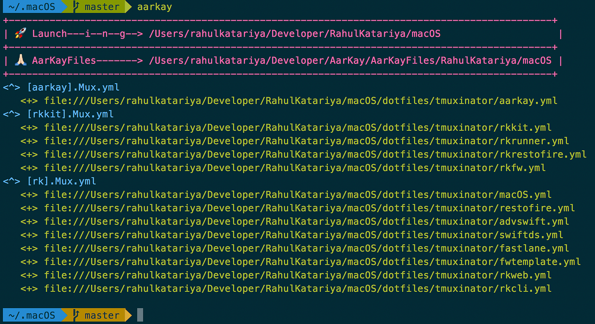 How I manage my tmuxinator files using AarKay | by Rahul Katariya | rahulkatariya | Medium