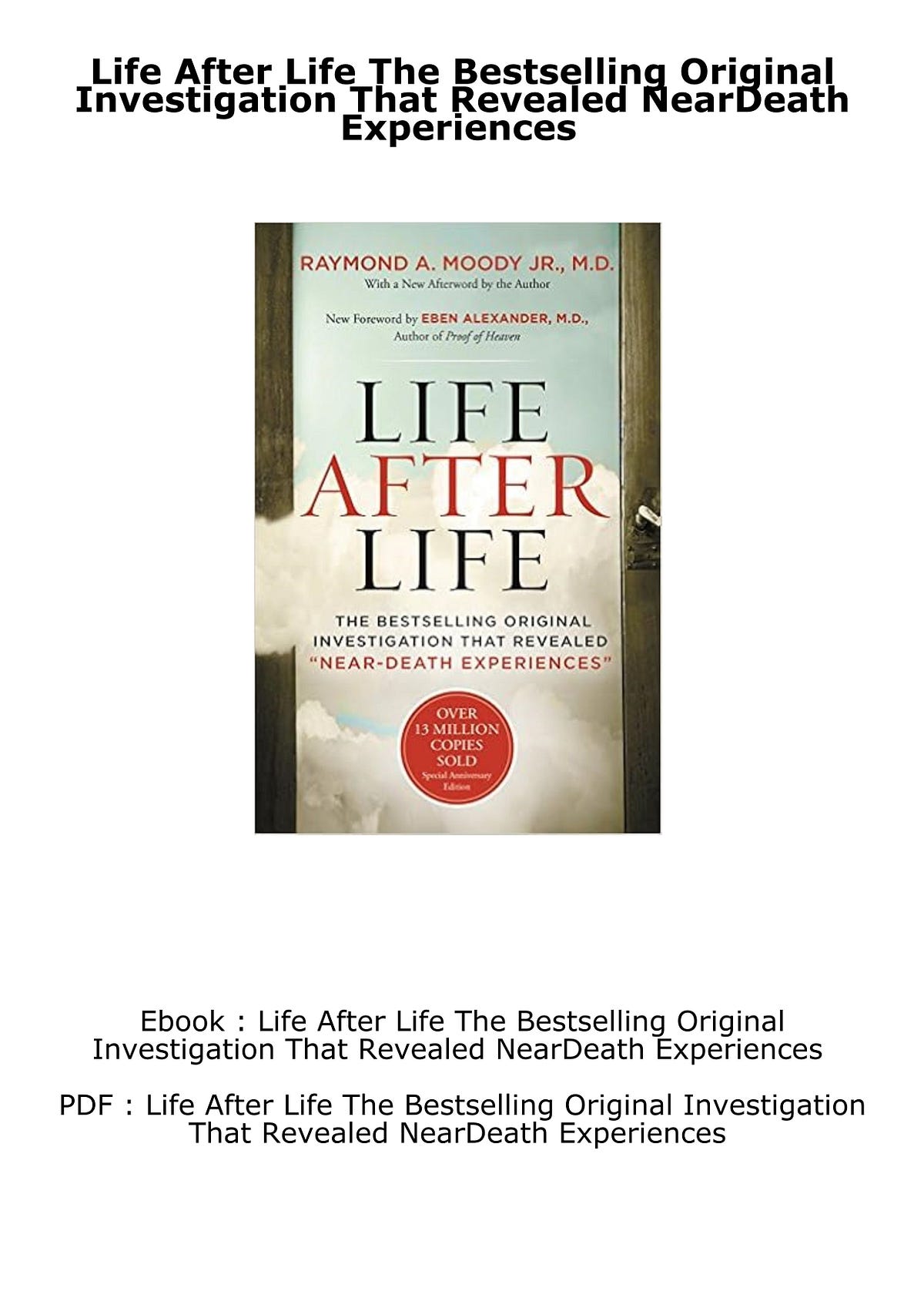 DOWNLOAD//PDF Life After Life The Bestselling Original Investigation ...