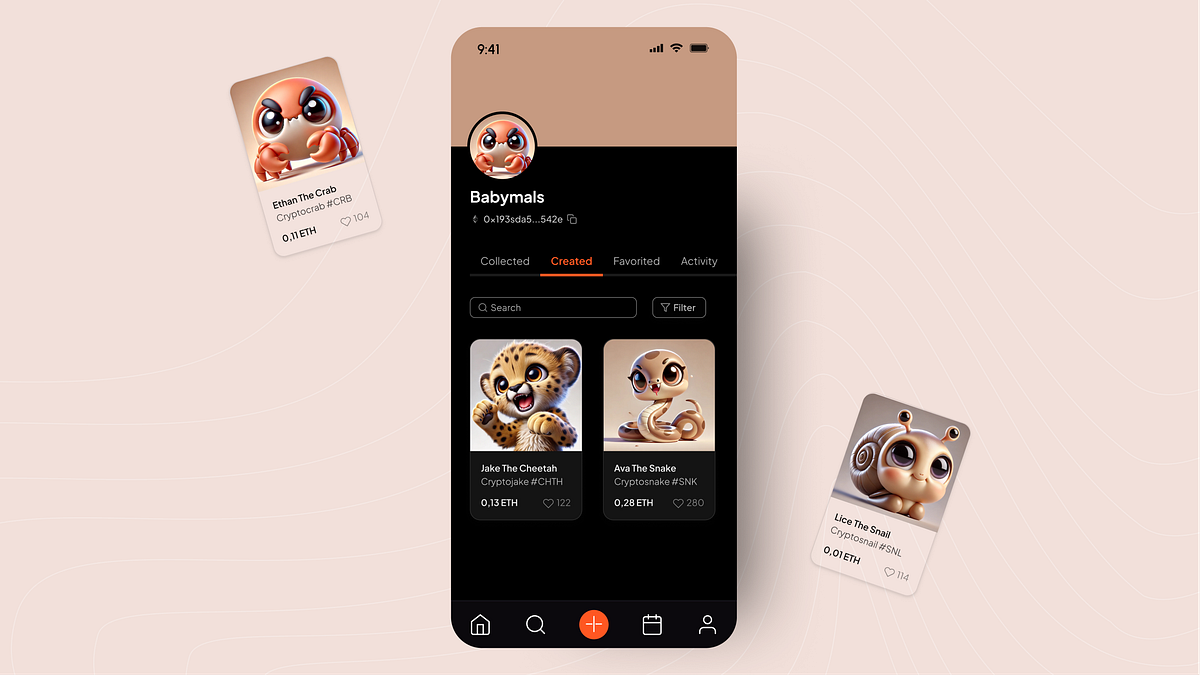 Daily UI #006: NFT dApp Profile Design — Simplicity in a Complex Web3 World | by Nathalia | Oct ...