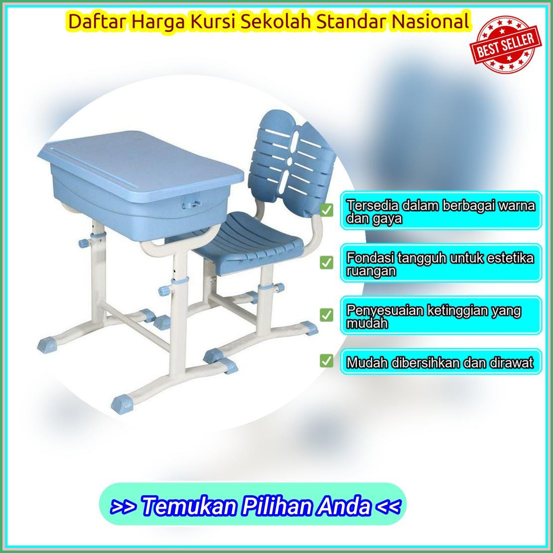 Daftar Harga Kursi Sekolah Standar Nasional - Mejadisekolah - Medium