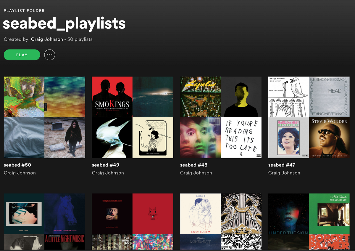 Before Discover Weekly was a thing, I made myself weekly playlists ...