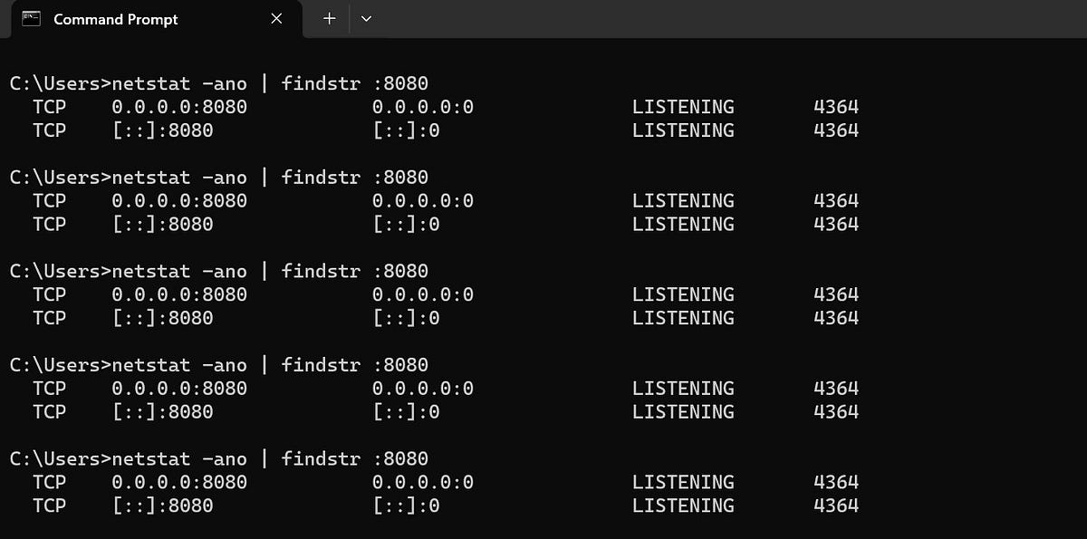 How to Identify Different Processes on Specific Ports in Windows | by Ankita Ashreet | Medium
