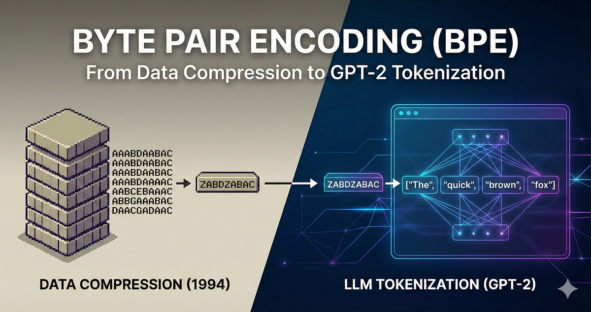 Byte Pair Encoding (BPE): From Data Compression to GPT-2 Tokenization ...