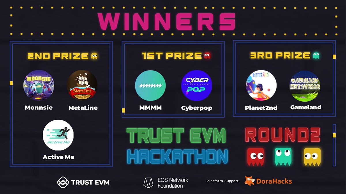 Trust EVM Hackathon Round 2 Recap and Result Announcement | by Trust EVM | Medium