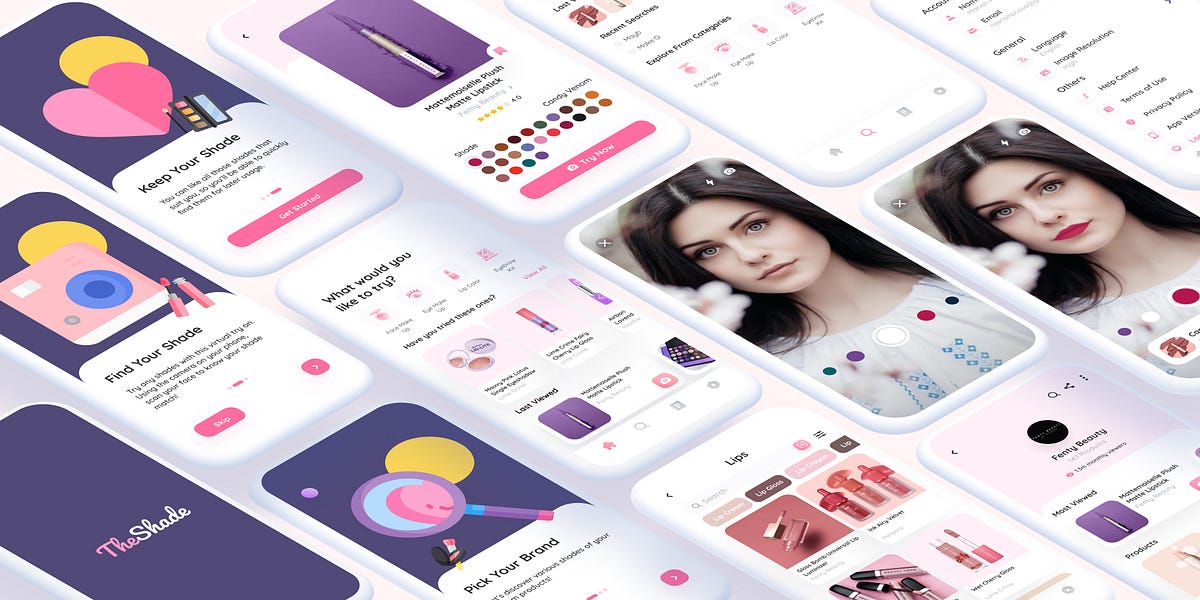 UI/UX Case Study : Virtual Make Up Try On App | by Atanwicksn | Medium