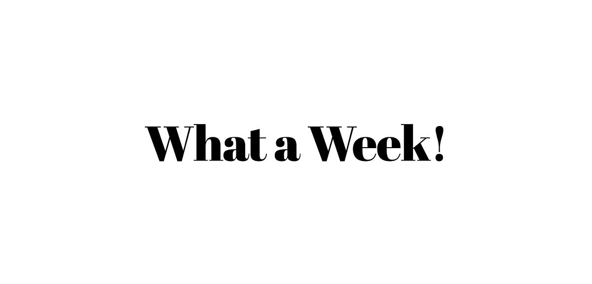What a Week!. A good start for 2018 | by Ahmed | The Desktop | Medium