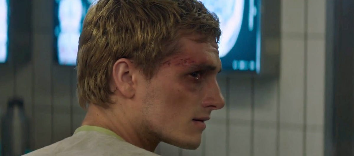 There was an instance in the Hunger Games series when Peeta was ...