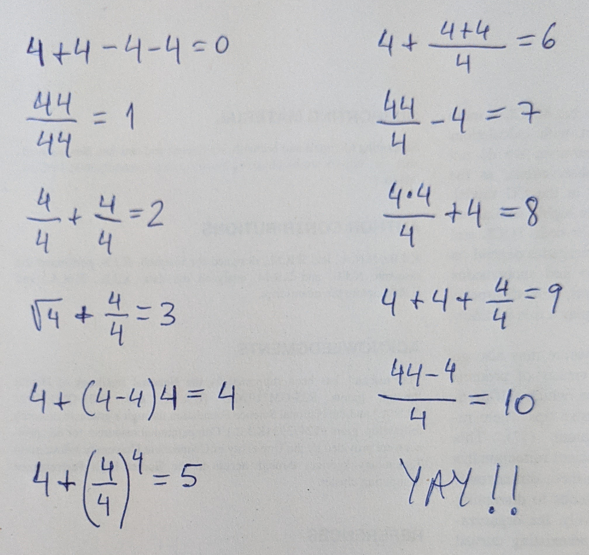 Endless afternoons playing “Four fours” and other math games | by ...