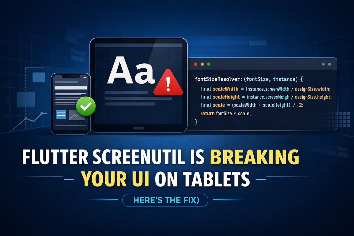 Flutter ScreenUtil Is Breaking Your UI on Tablets (Here’s the Fix) | by ...