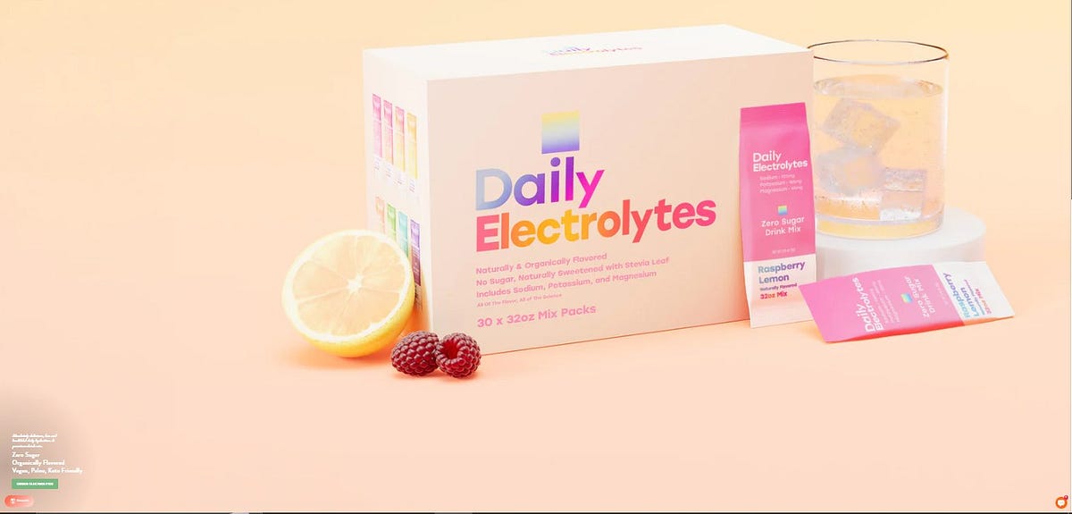 Embrace Hydration with Natural Electrolyte Mix from Daily Electrolytes ...