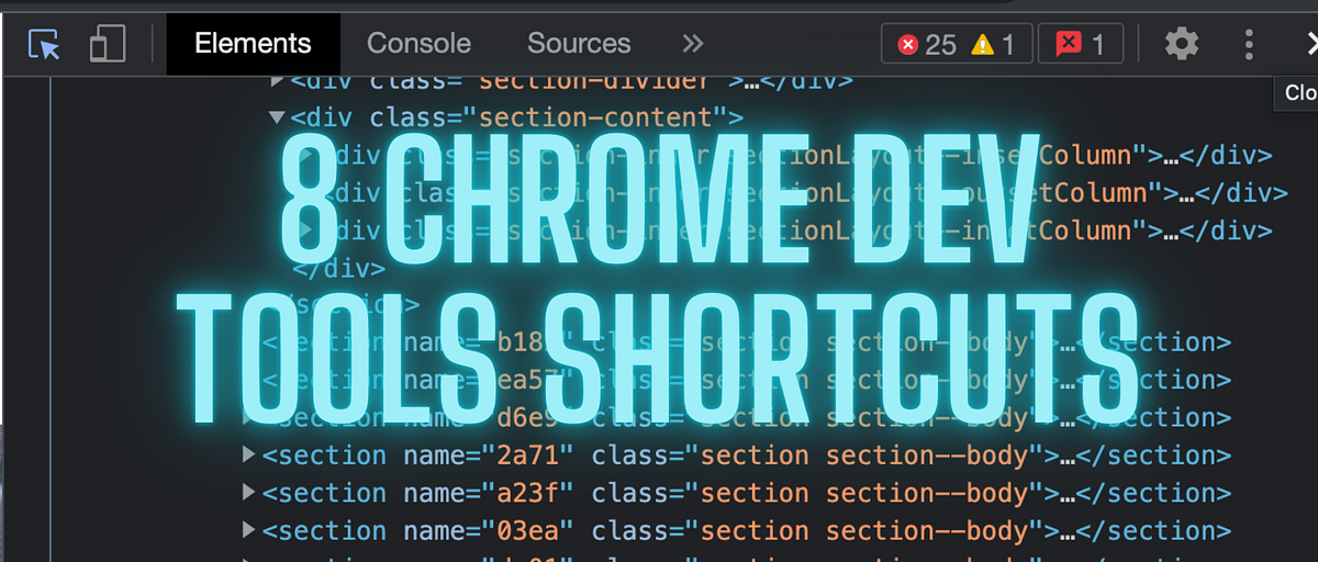 8 Chrome dev tools shortcuts for the productive developer | by Sahil ...