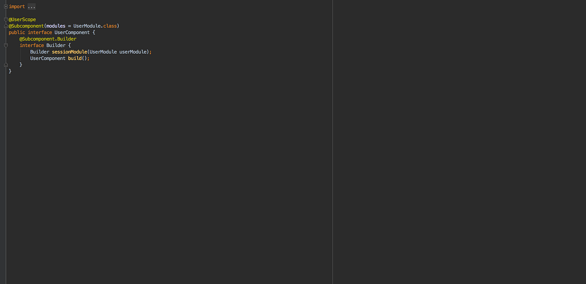 Building UserScope with Dagger2. Things to consider when building ...