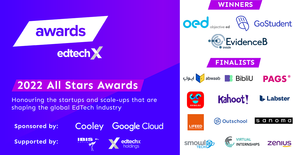 2022 EdTechX Global All Stars Awards — Winners Revealed | by EdTechX | EdTechX360 | Medium