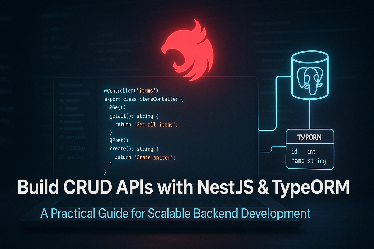 Building CRUD APIs with NestJS and TypeORM | by Bhagya Rana | Jul, 2025 | Medium