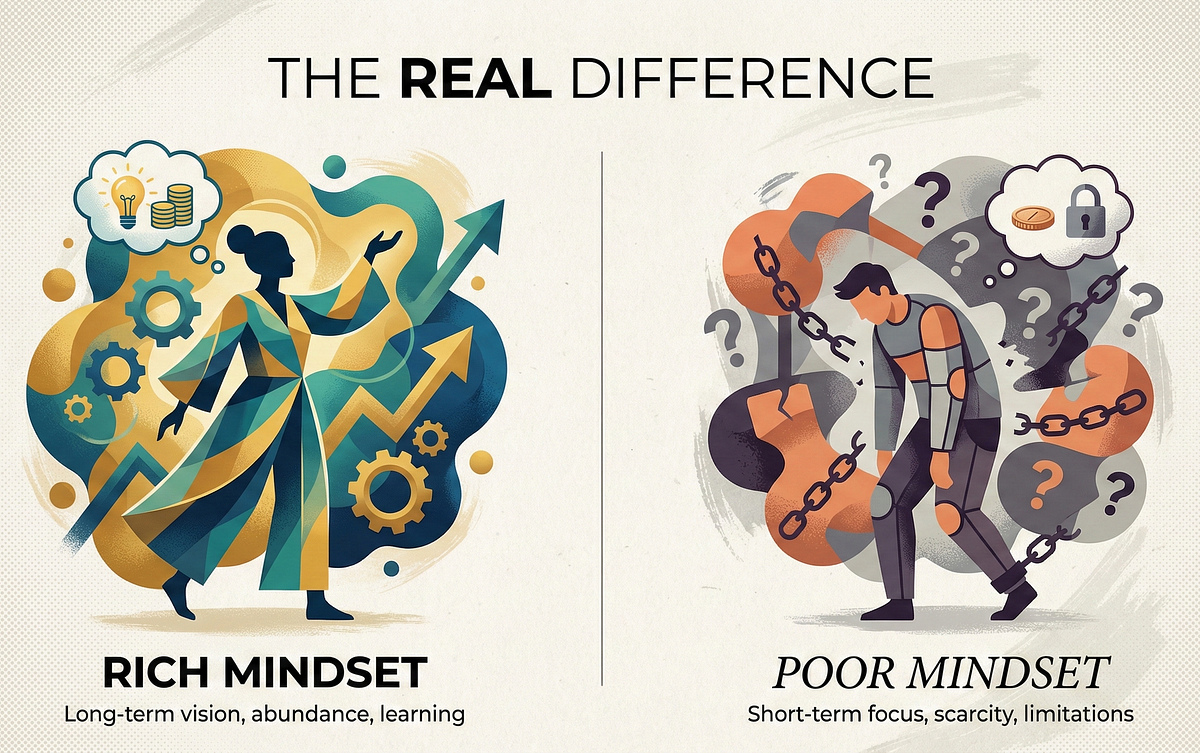 Rich vs Poor Mindset: The Real Difference Nobody Wants to Admit | by ...