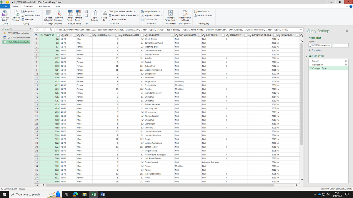 Power Queries in excel - Vicky Archer - Medium