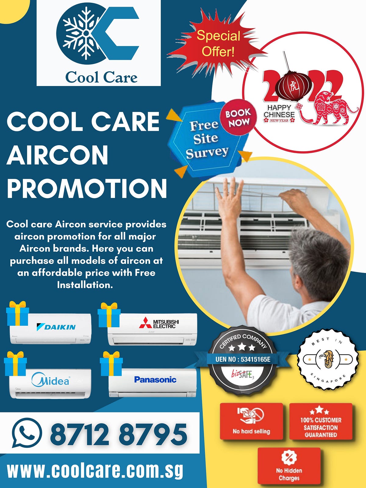 AIRCON PROMOTION - Aircon Servicing - Cool Care - Medium