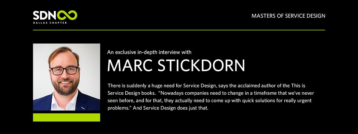 Exclusive Interview: Marc Stickdorn on Service Design trends, tools, methodologies and more ...