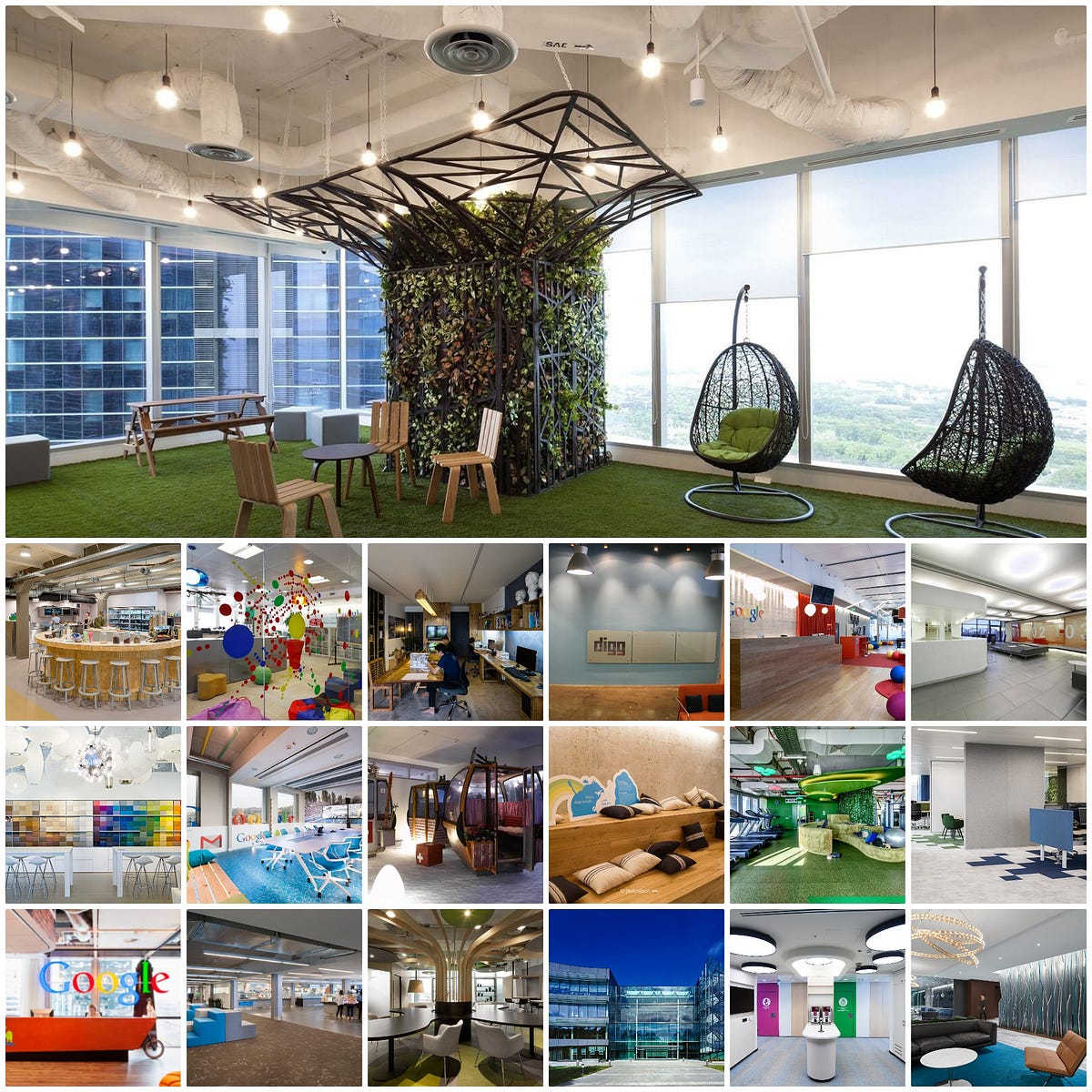 37 Stunning Office Designs. Days are gone when workplaces were… | by ...