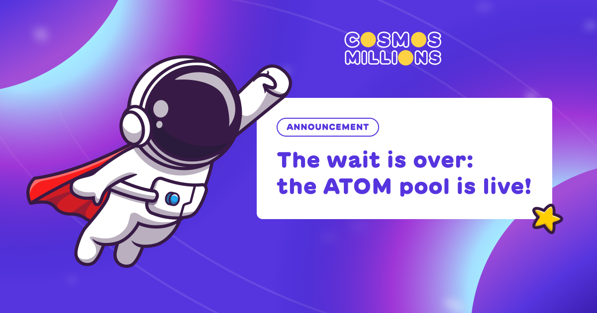 The wait is over: the ATOM pool is live! | by Amau | Lum Network | Medium
