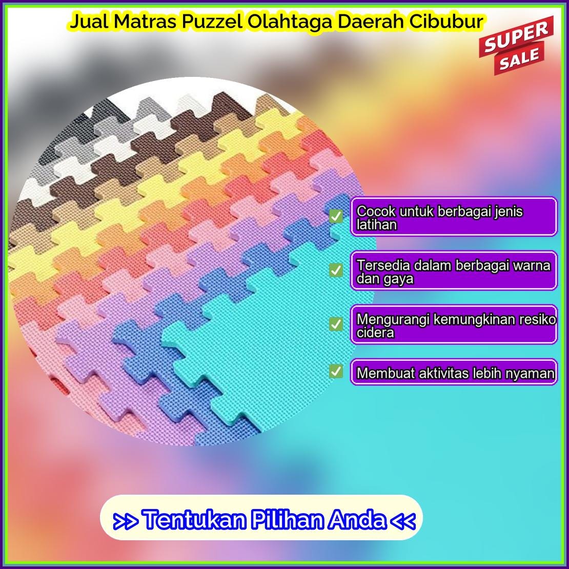 Jual Matras Puzzel Olahtaga Daerah Cibubur - Alat Lompat Tinggi - Medium