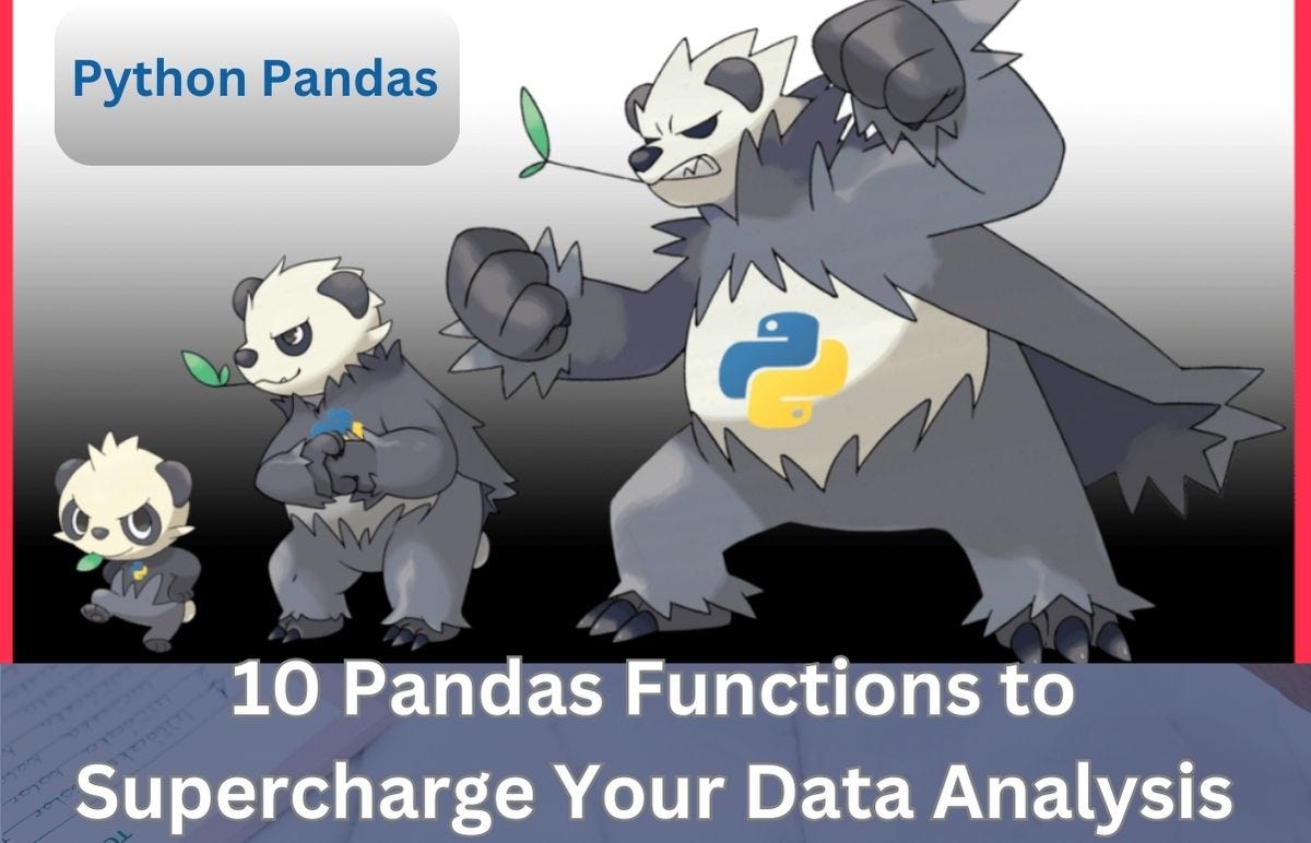 10 Pandas Functions to Supercharge Your Data Analysis | by Malik Hammad | Oct, 2024 | Medium