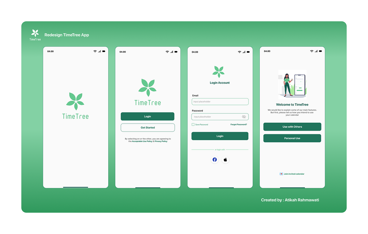 UI/UX Design Challenge : Redesign TimeTree App | by Atikahrahmawati | Jun, 2024 | Medium