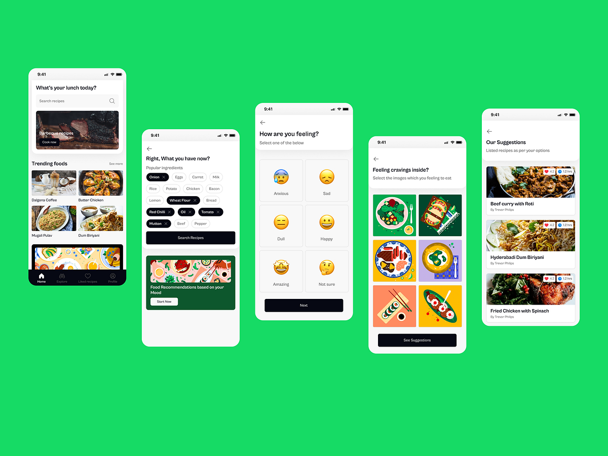 UX Case Study: Food Recipe application(Inspired by Uber). | by ...