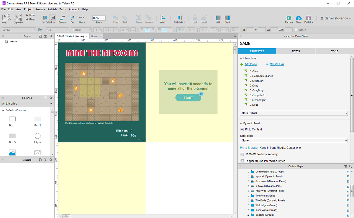 A simple game built on Axure RP… Why not? | by Daniel Stoyanov | Medium