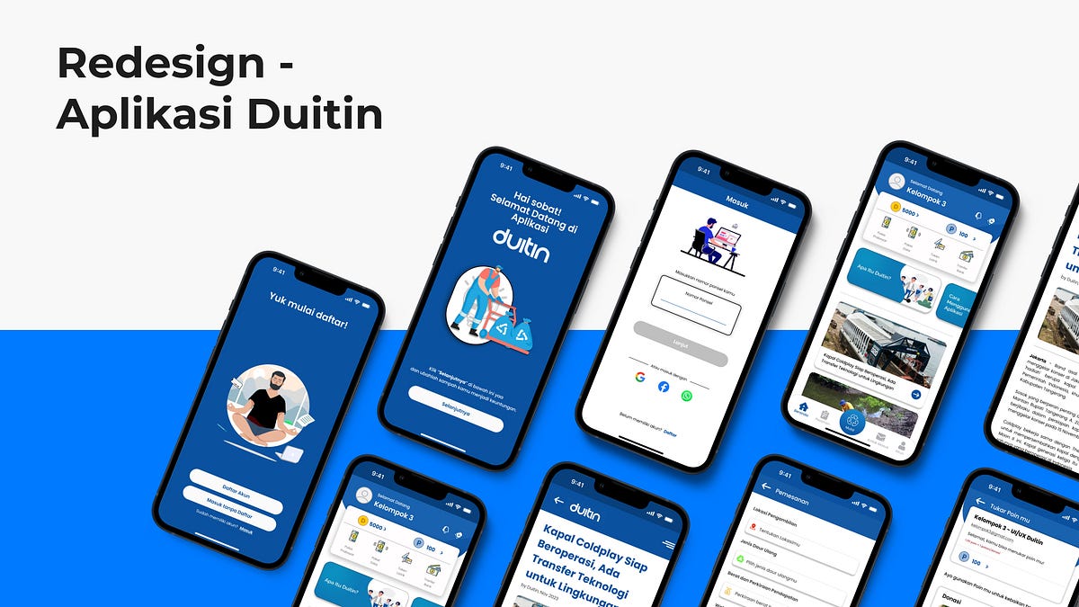 Duitin UI/UX Design — Redesign. The Duitin application is a tool that ...