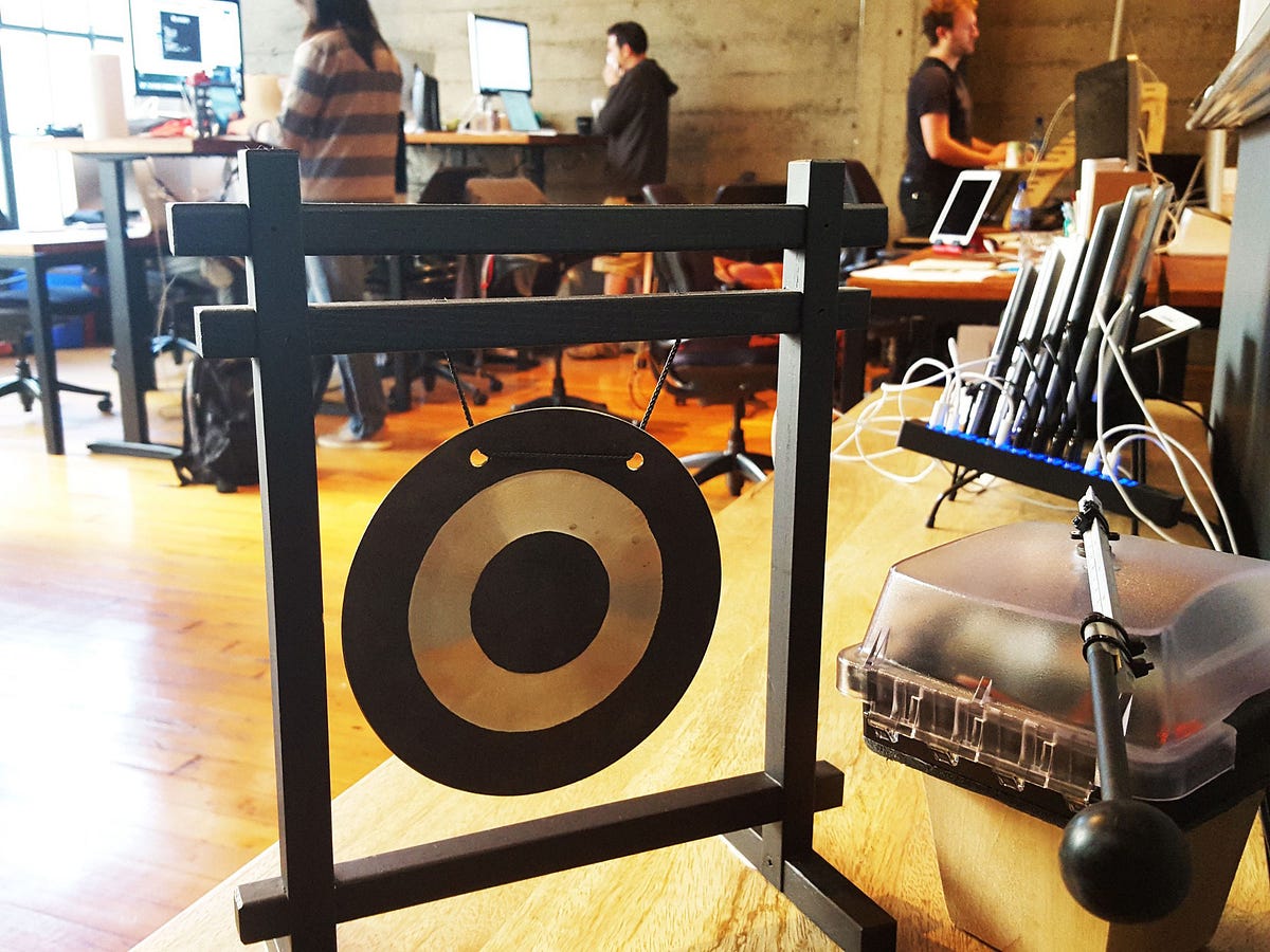 Office Hack #4 — The Robotic Sales Gong | by Hollie Wegman | The Envoy ...