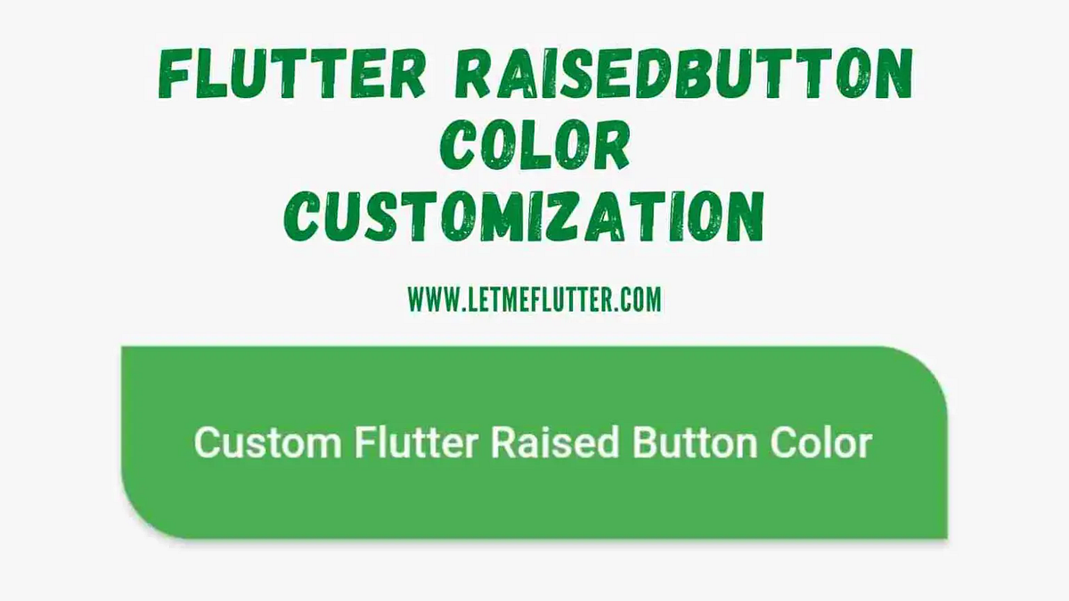 Change Flutter RaisedButton Color | by Zeeshan Ali | Medium