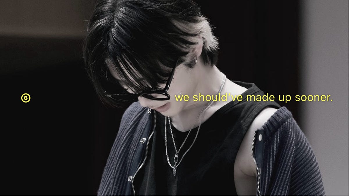 We should’ve made up sooner.. This was (supposedly) an extended… | by moza | Medium