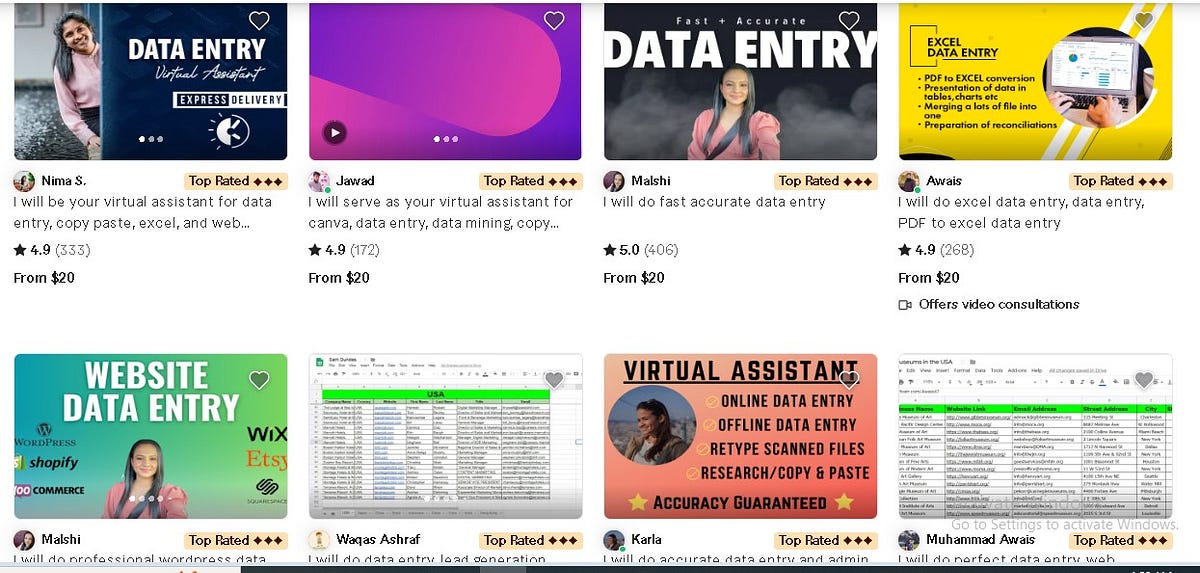 A Look at Fiverr’s Top Data Entry Seller | by Pharmacistrayhan | Oct ...