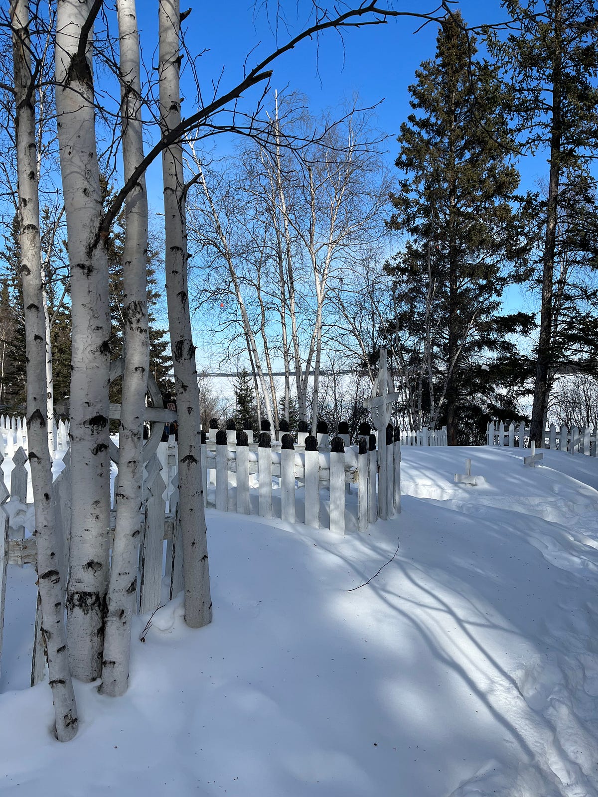 Back Bay Cemetery and Ice Caves. Sunday arrived and another gorgeous ...