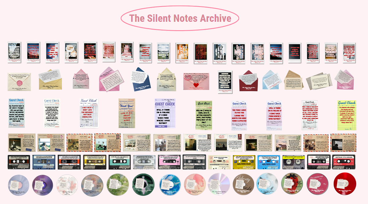 The Silent Notes Archive — Batch 1 is finally here! | by letters from ...