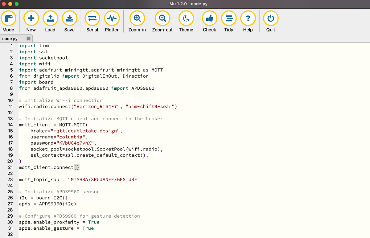My Final Project Code. These are my code for CircuitPython… | by Srujanee Mishra | May, 2024 ...