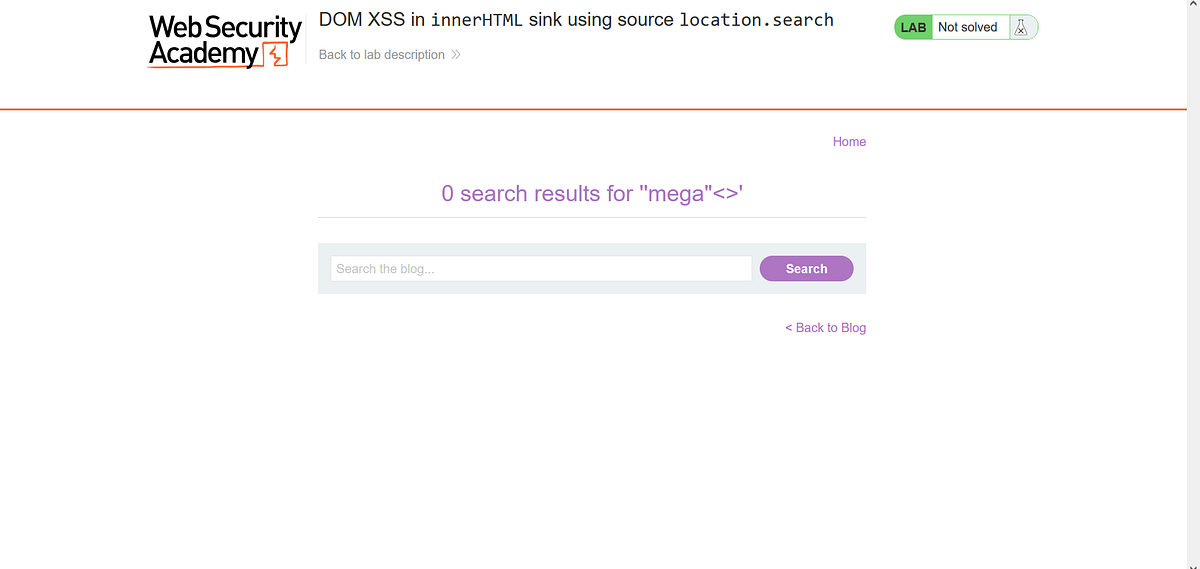 DOM XSS in innerHTML sink using source location.search | by 0xBelaL ...