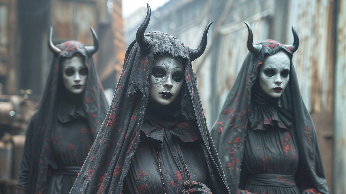 RZORX1: Haunting Elegance — A 1980s AI Horror Fashion Revival | by ...