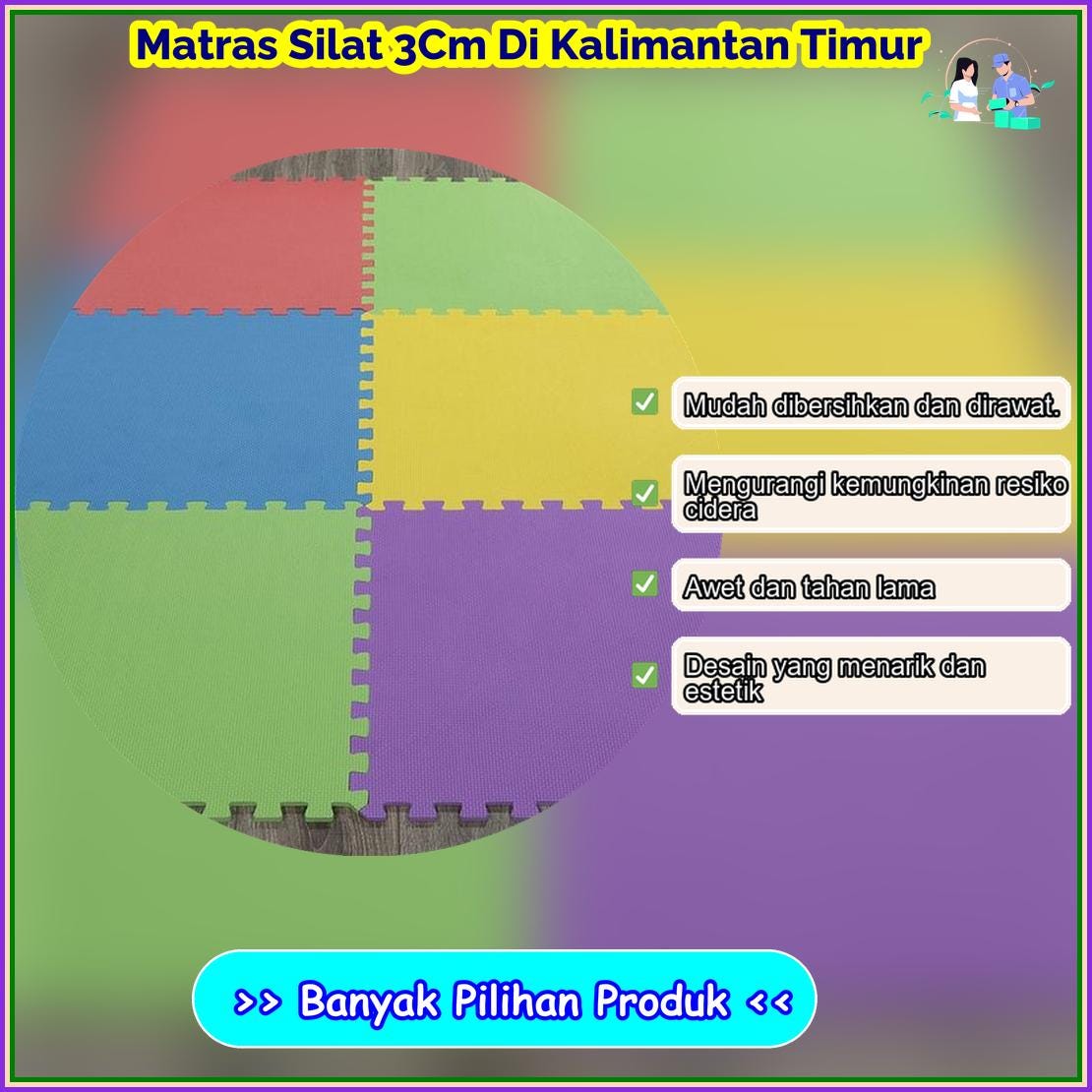 Matras Silat 3Cm Di Kalimantan Timur - Matras Judo - Medium