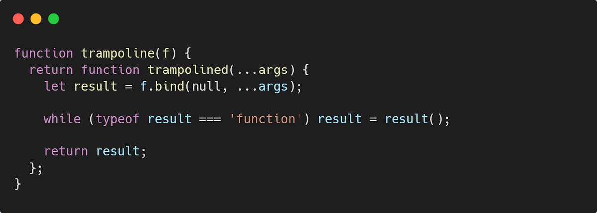 Understanding Trampoline in Functional Programming with JavaScript | by Jean | Medium
