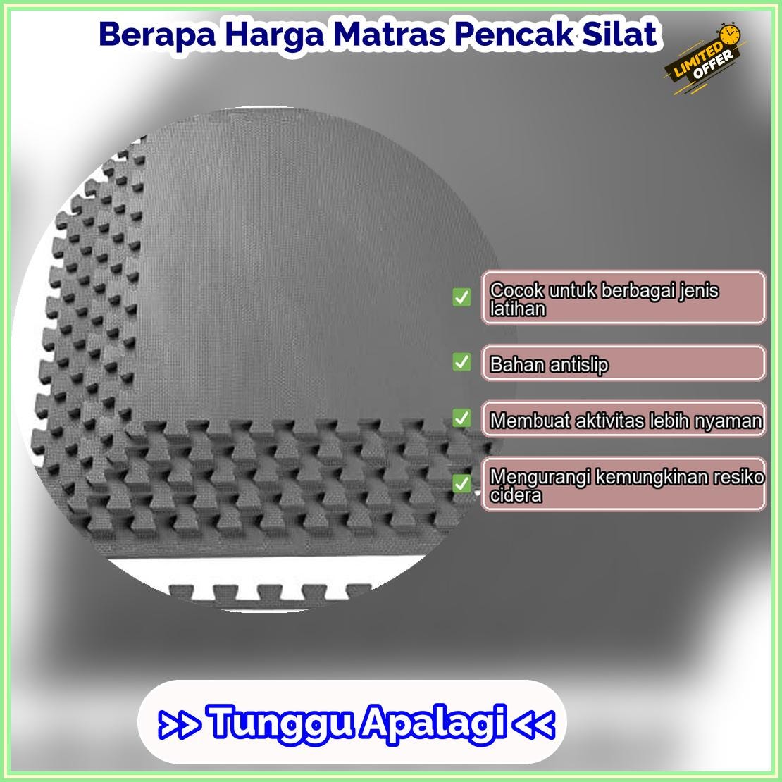 Berapa Harga Matras Pencak Silat - Eva Mat Tebal - Medium