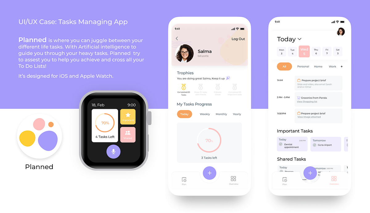 Case study: Tasks managing app. Hi, I’ve been working on our fourth ...