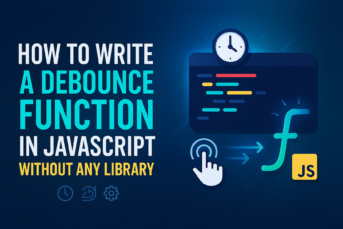 How to Write a Debounce Function in JavaScript Without Any Library | by ...