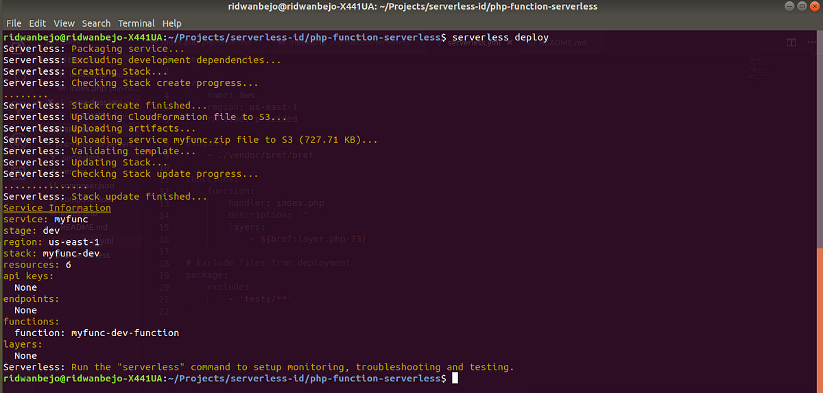 Tutorial singkat PHP serverless di AWS dengan Bref dan Serverless Framework | Serverless Indonesia